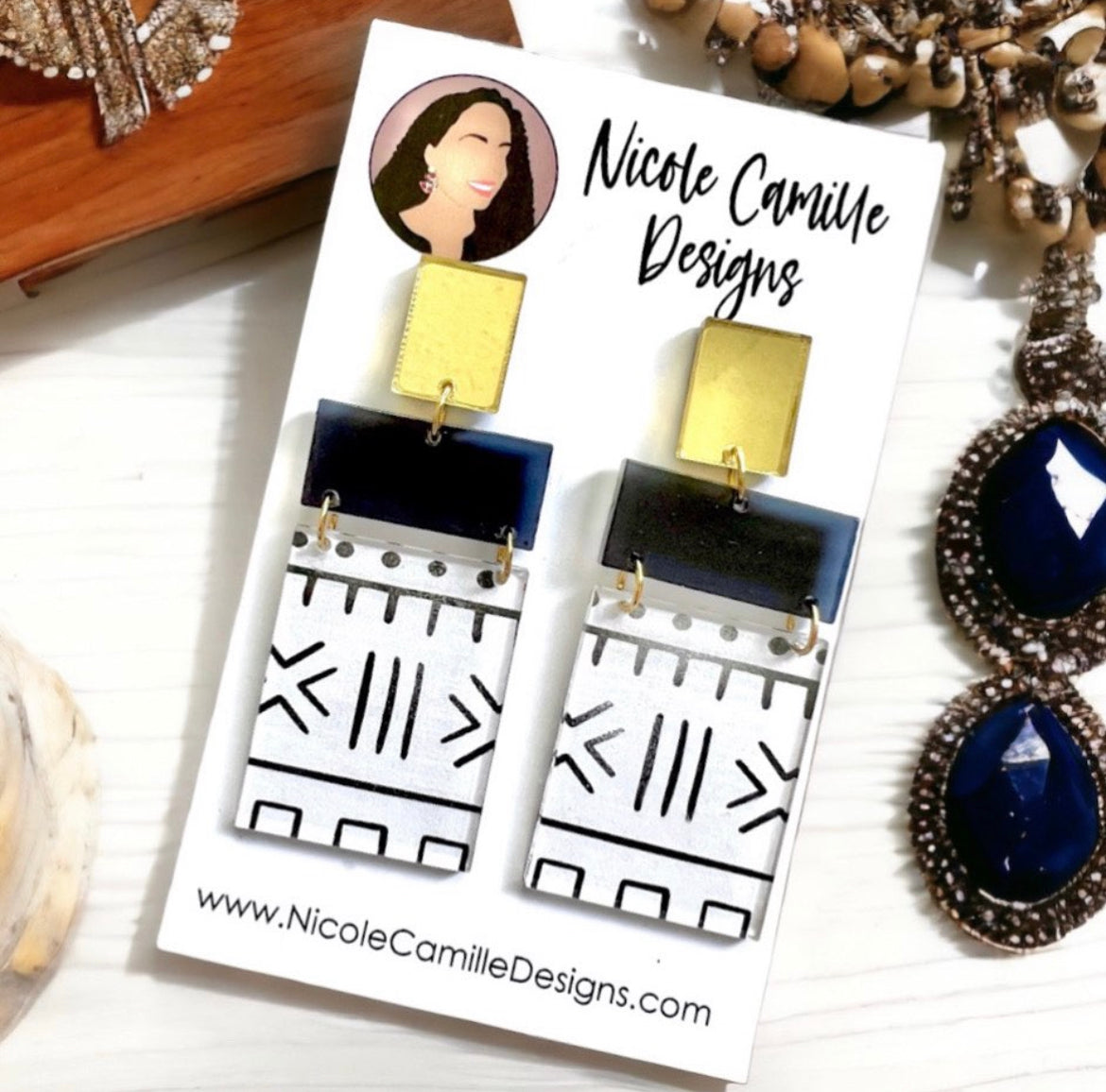 Acrylic Earrings – Nicole Camille Designs